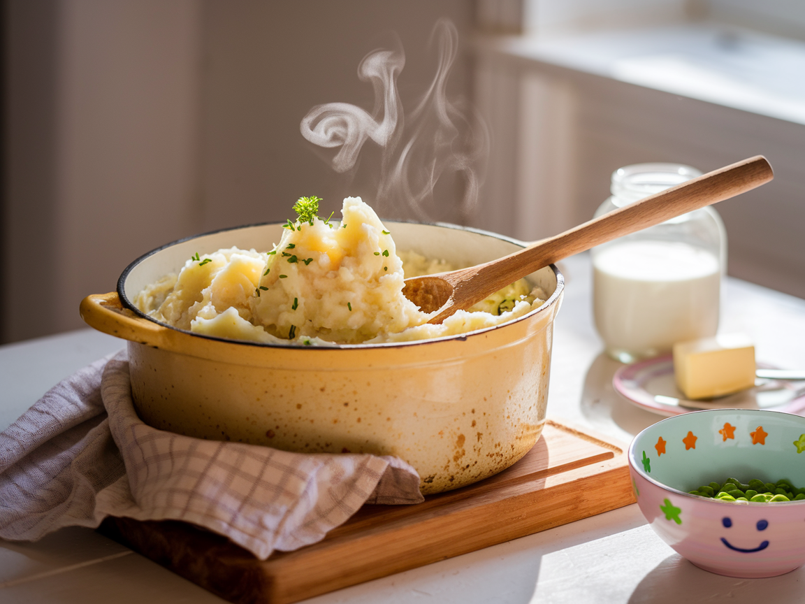 פירה לילדים מבושל בסיר נימוח, אוורירי ומושלם | הסירים של גילה